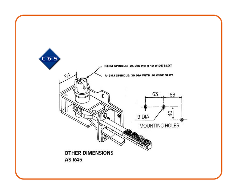 Curtain Tensioners - R45M | C and S Shutters